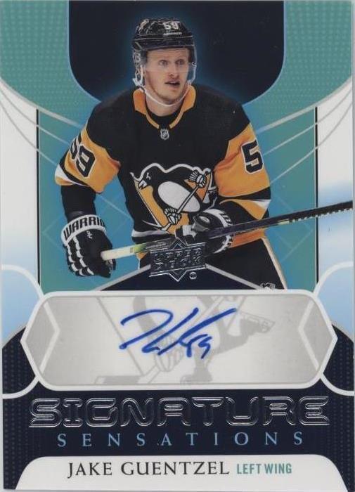 2020-21 Upper Deck - Signature Sensations Series 1 Jake Guentzel #SS-JG ...