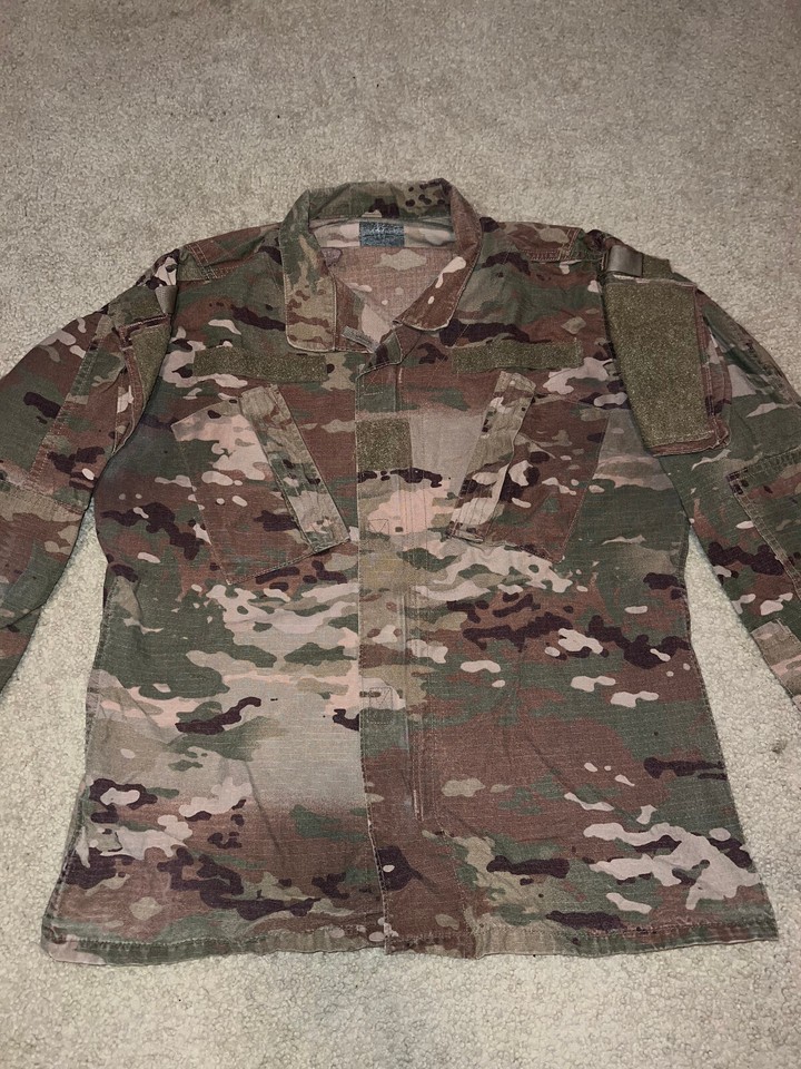 US ARMY - OCP COMBAT UNIFORM COAT - MULTICAM FR FLAME RESISTANT - SMALL ...