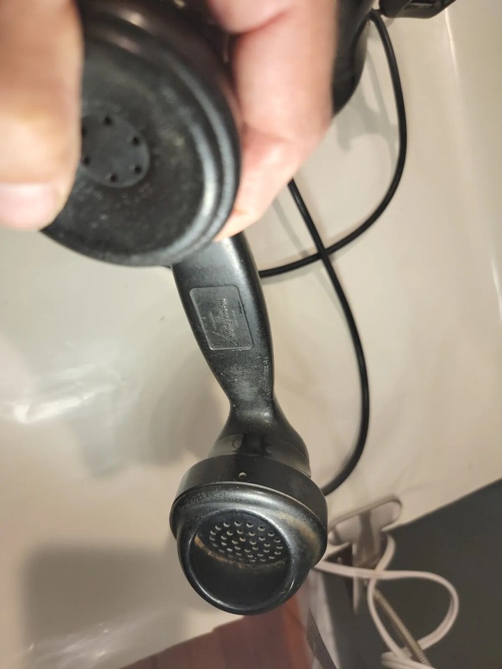 Vintage 1926-38 Western Electric D1 Metal Non-Dial Desk Phone + E1 ...