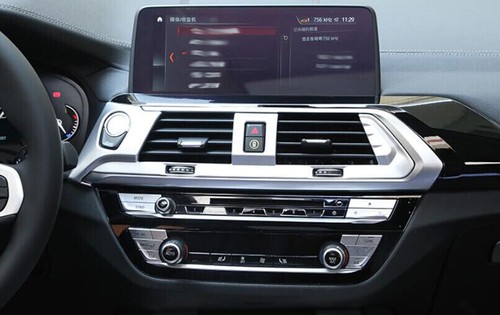 For BMW X3 G01 X4 G02 18-2021 Matte Silver Middle Console Air Outlet ...