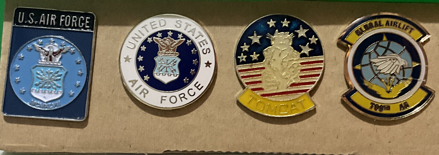 Four US Air Force Lapel Pins | eBay