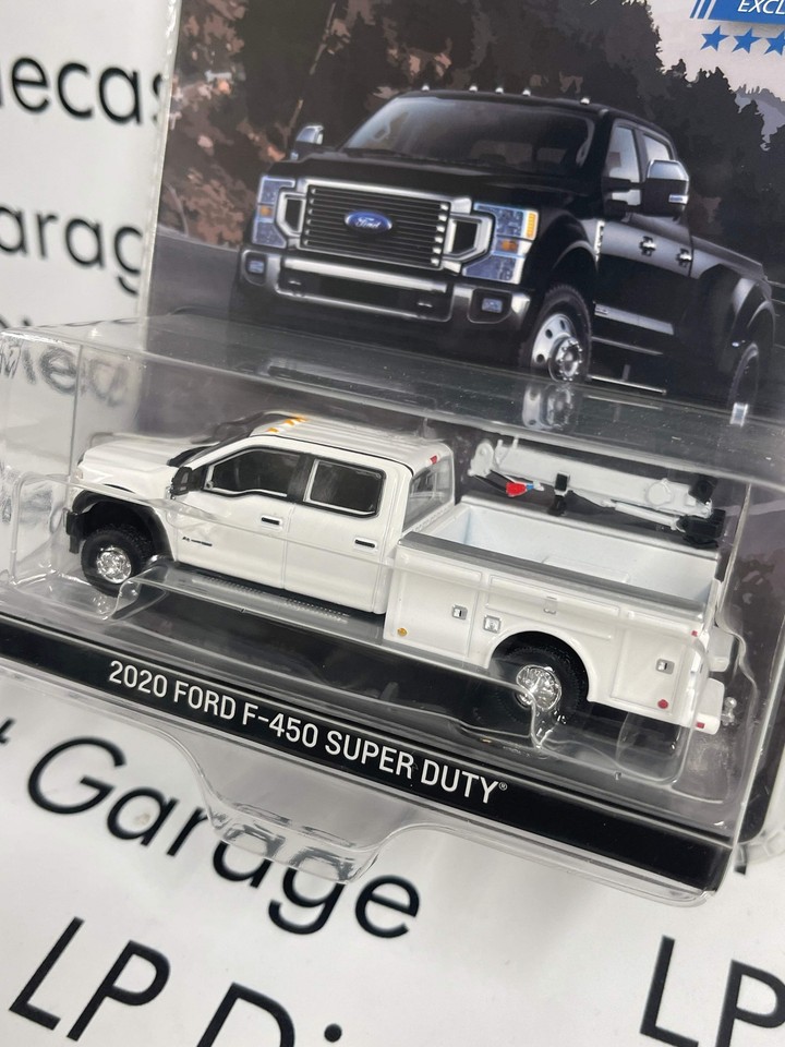GREENLIGHT 2020 Ford F-450 Super Duty Service Truck White 1:64 Diecast ...