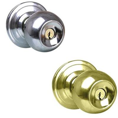 Door Knob Handle Entrance Lock Locking Key Steel Bathroom Bedroom + 3 ...