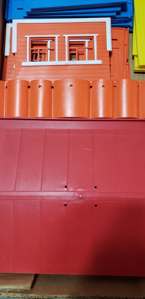 VINTAGE 1970'S SEARS BIG WESTERN TOWN PLAYSET-INCOMPLETE - BOX INCLUDED ...