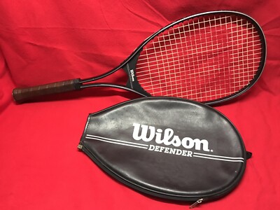 Vintage Wilson Defender Tennis Racket & Original Cover 4-3/8" | eBay