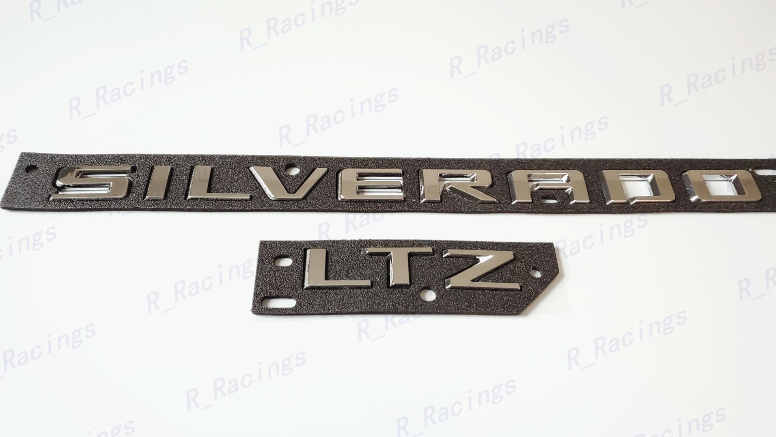 2PCS Rear Tailgate Chrome Silverado LTZ Emblem Letters Fit 2019-2022 ...