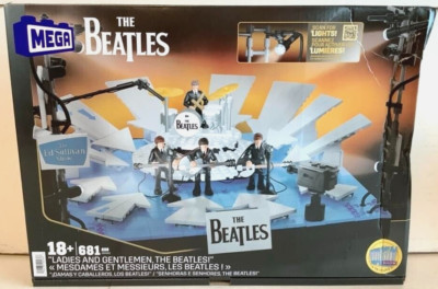 NEW Mattel THE BEATLES Mega Showcase Ed Sullivan Show Collector LED ...