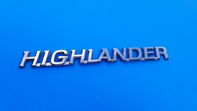 01 02 03 04 05 06 07 TOYOTA HIGHLANDER REAR GATE EMBLEM LOGO BADGE ...