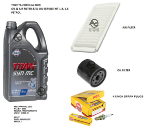 FITS TOYOTA COROLLA 1.4 1.6 vvti mk9 SERVICE KIT 2002-2009 NEW | eBay