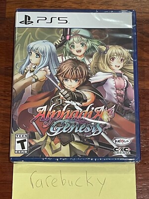 Alphadia Genesis (PS5 Playstation 5) NEW SEALED Y-FOLD MINT, RARE LRG ...