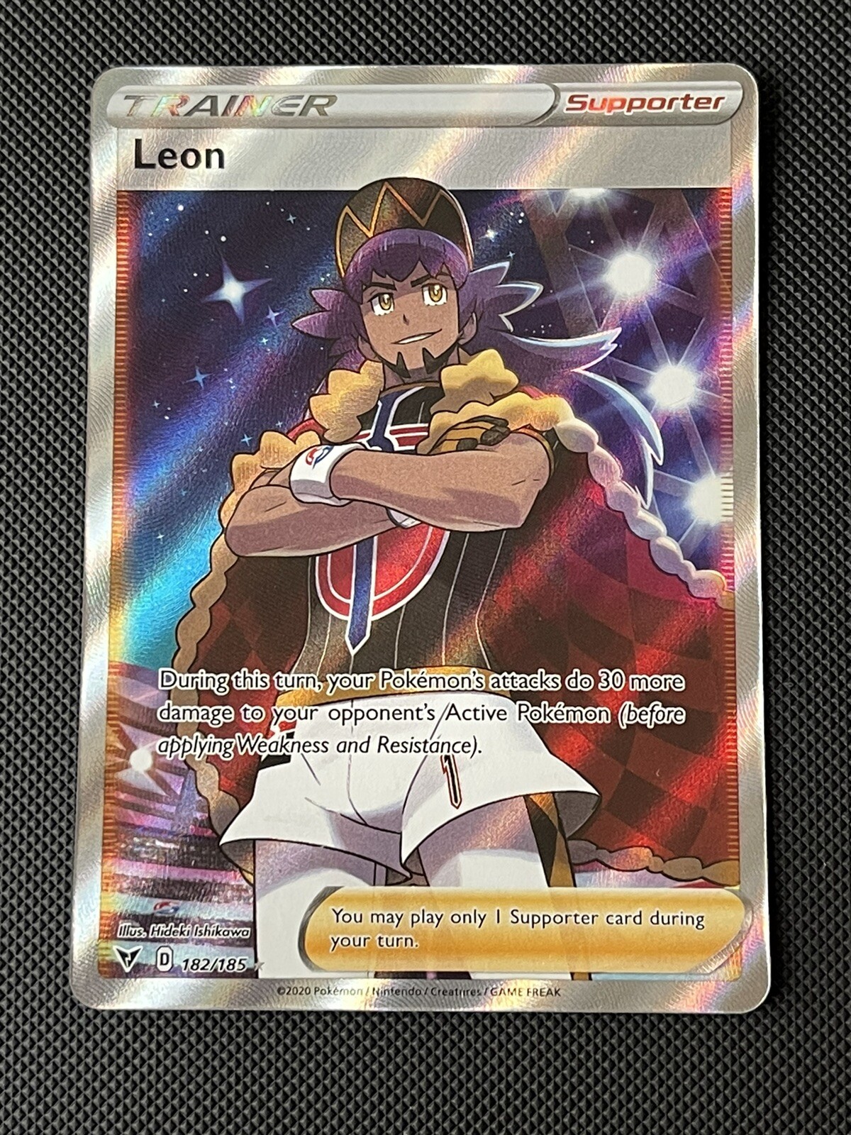 Leon FULL ART - Pokemon TCG Vivid Voltage - ULTRA RARE (182/185) ~ NEAR ...