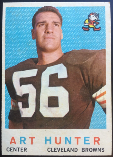 1959 Topps #92 ART HUNTER Cleveland Browns NFL football card EX+ | eBay