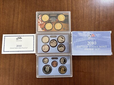 US Mint 2010 PROOF SET 3 Panels with COA in Original Packaging | eBay