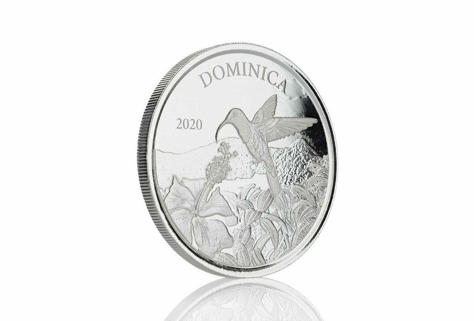 2020 1 oz Dominica Hummingbird .999 Silver Coin (BU) 1 oz Silver Coin # ...