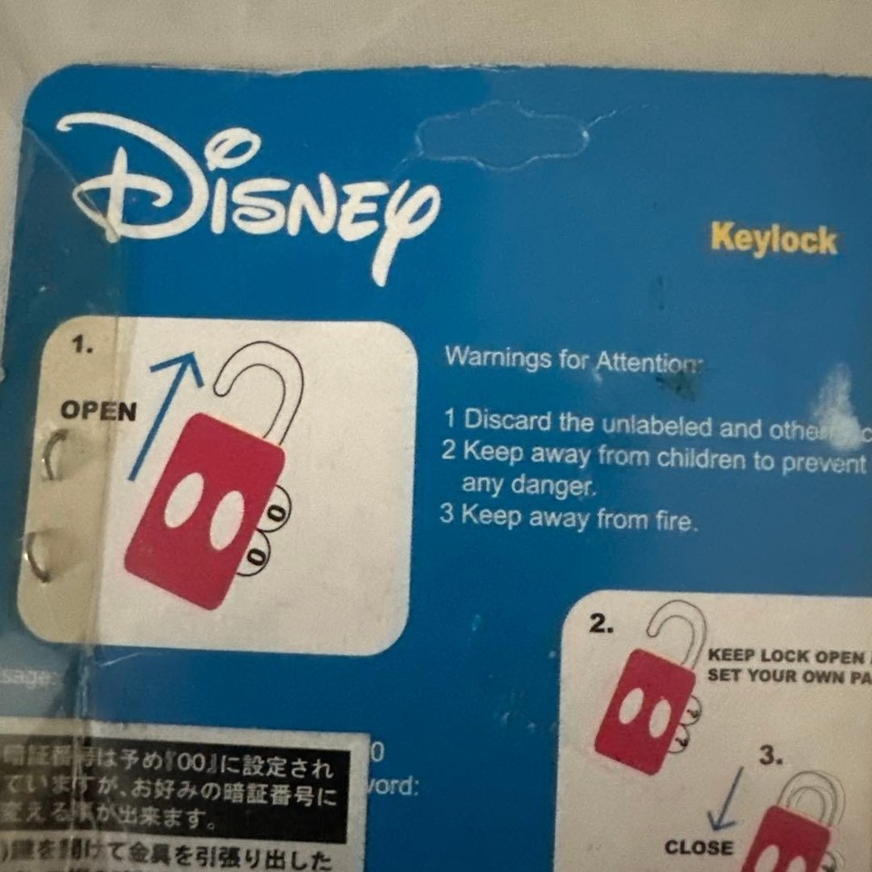 Disney Mickey Mouse key lock | eBay UK