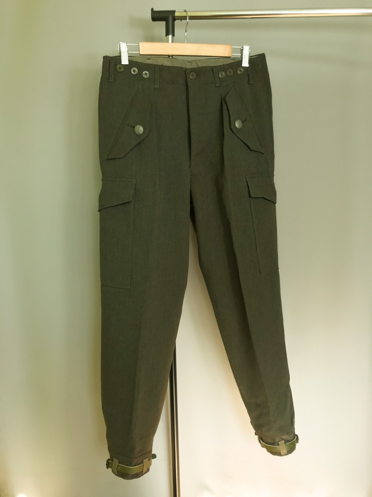 NWT 1960 Swedish Sweden Military Wool Cargo Pants 96 … - Gem
