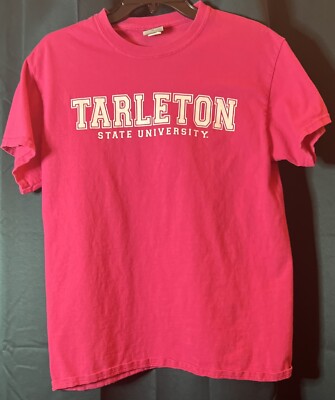 MV Sport Brand Tarleton State University Pink T Shirt - MEDIUM | eBay