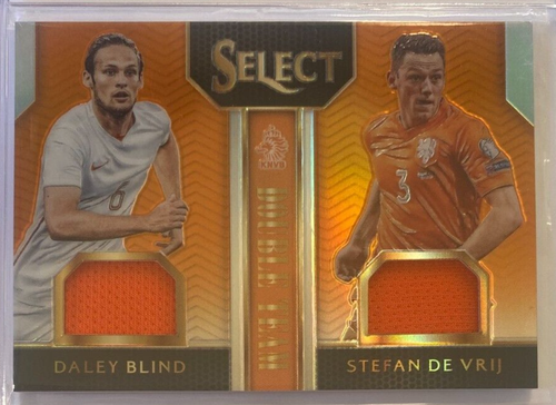 2015-16 PANINI SELECT SOCCER DOUBLE-TEAM ORANGE DALEY BLIND & STEFAN DE ...