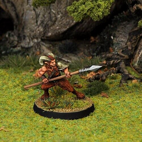 Otherworld Miniatures D&D Mini - SATYR WITH SPEAR (RARE D&D FIGURE and ...