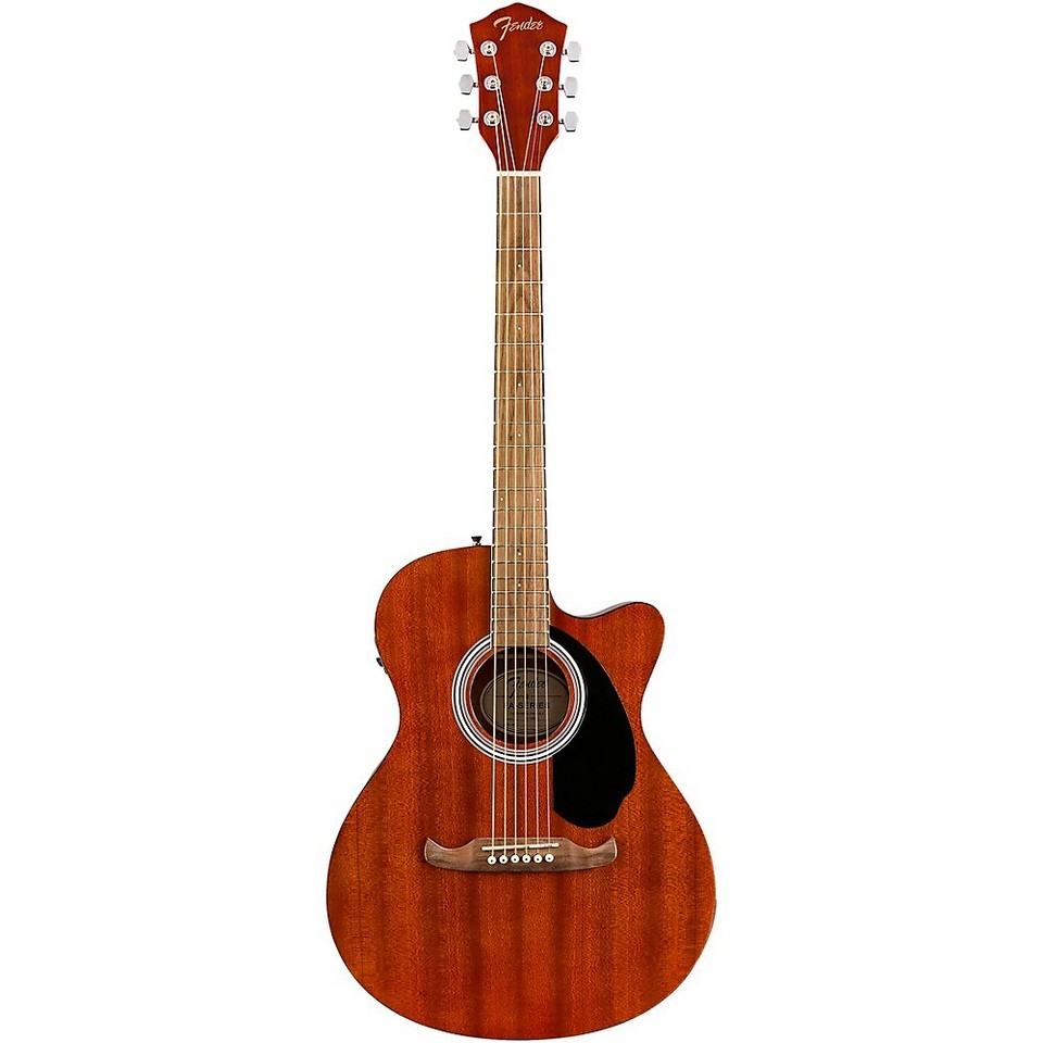 Fender FA-135CE All-Mahogany Concert Acoustic-Electric Guitar Mahogany ...