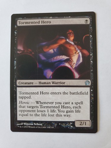 MTG Magic The Gathering Card Tormented Hero Creature Human Warrior ...
