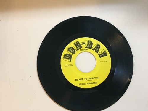 COUNTRY 45 RPM RECORD - BURKE ALDRIDGE - DON-DAY | eBay
