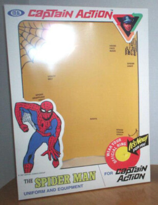 Ideal CAPTAIN ACTION SPIDER-MAN BOX for 12" Action Figure Costume (BOX ...