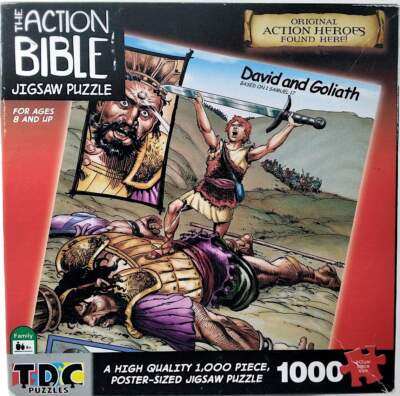 David And Goliath The Action Bible Jigsaw Puzzle 1000 pc 26" TDC Games ...