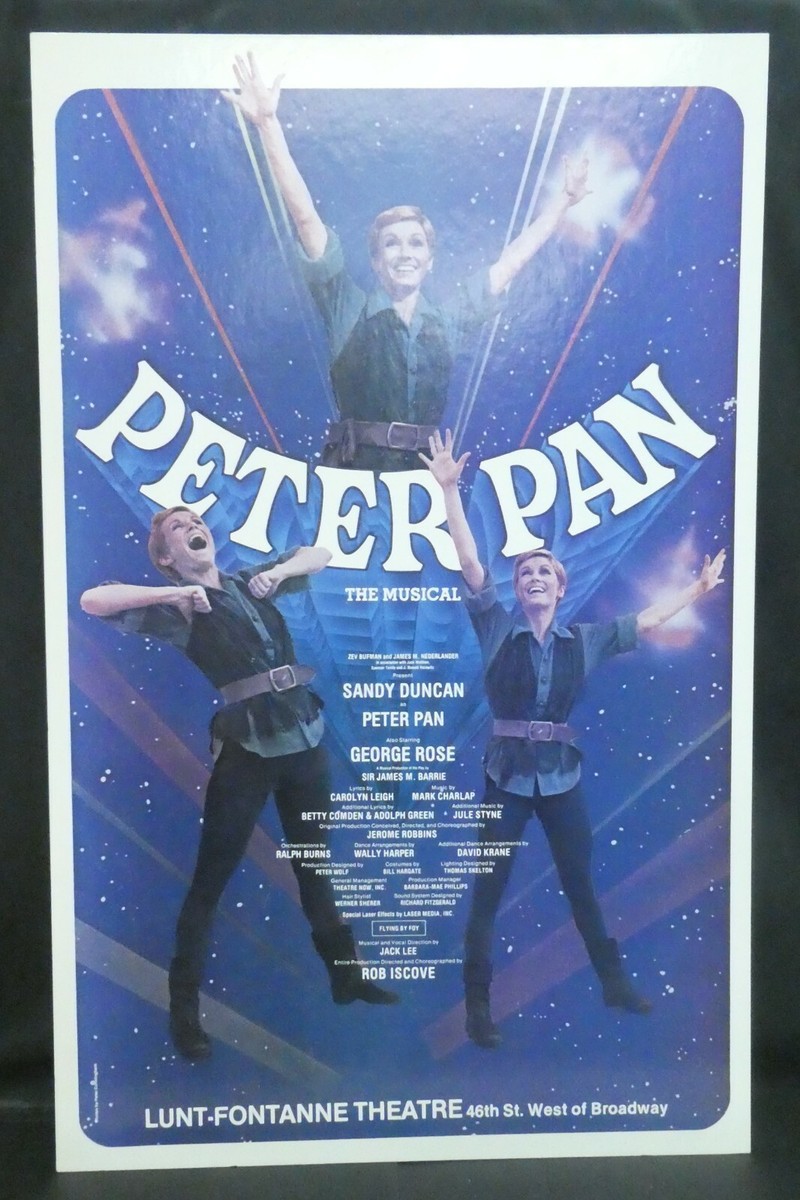 Peter Pan Poster Broadway St Michael's Middle School Peter Pan