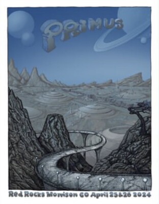 Primus Poster Red Rocks Amphitheatre Morrison Colorado David Welker 4/ ...