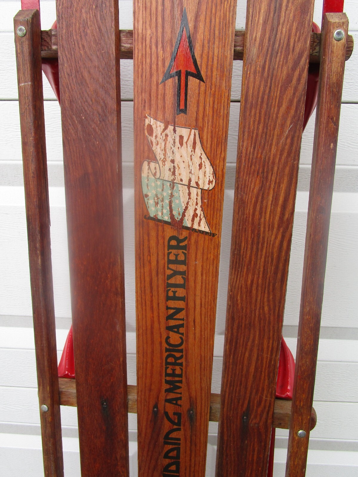 vintage wooden gladding american flyer snow sled model 960 | eBay