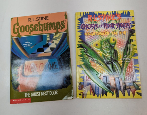 LOT OF 2 RL Stine Minstrel Book Goosebumps & Ghost for Fear Street ...