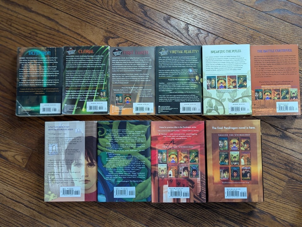 Lot of 10 Complete Pendragon Series Books 1-10 by D.J. MacHale - PB ...