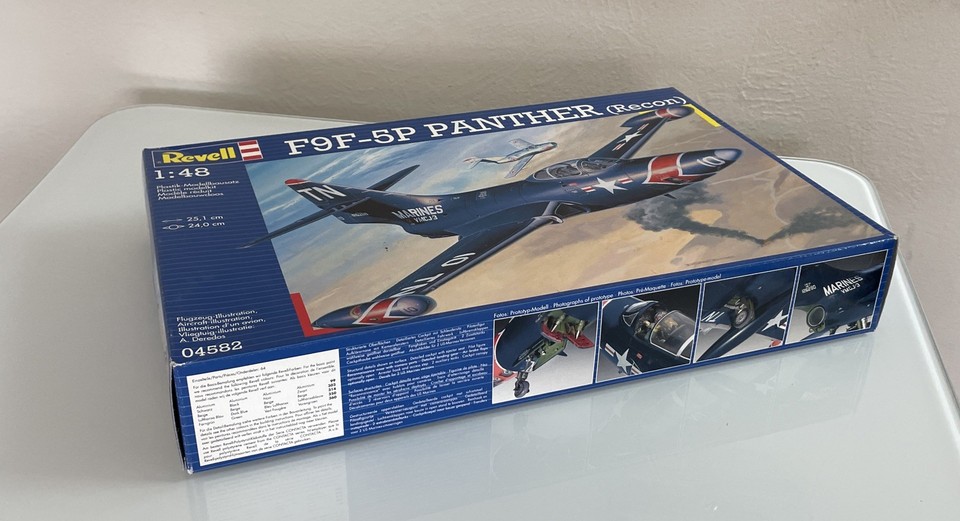 Revell 04582 F9F-5P Panther Recon Open Box Model Airplane Kit 1/48 ...