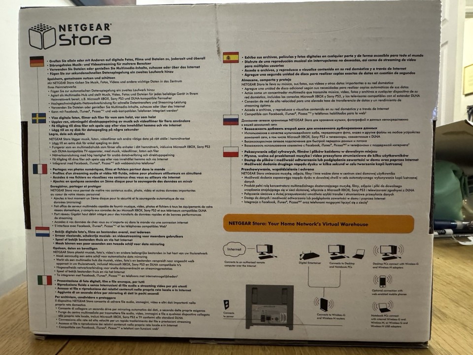Netgear NAS STORA MS2000 - NO HARD DRIVES - VGC Boxed - Read ...
