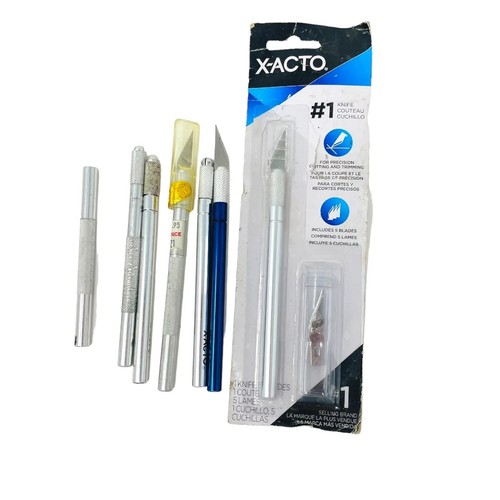 X-Acto Knife for Precision Cutting and Trimming w/ 5 Spare Blades and 6 ...