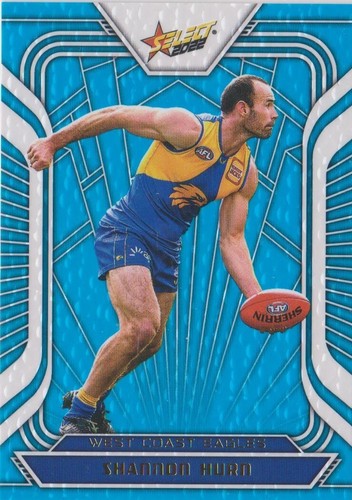 2022 Select AFL Footy Stars Fractured Artic Blue Card Of SHANNON HURN ...