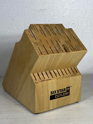 Ronco Showtime 30 Slot Sixstar + Cutlery Wooden Knife Block | eBay