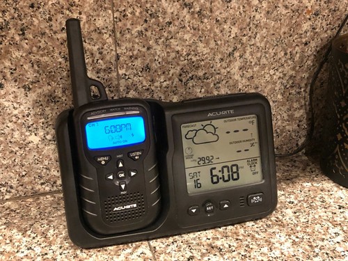 Acurite ACU-RITE Weather Station Alarm Clock w/Weather Alert Radio ...