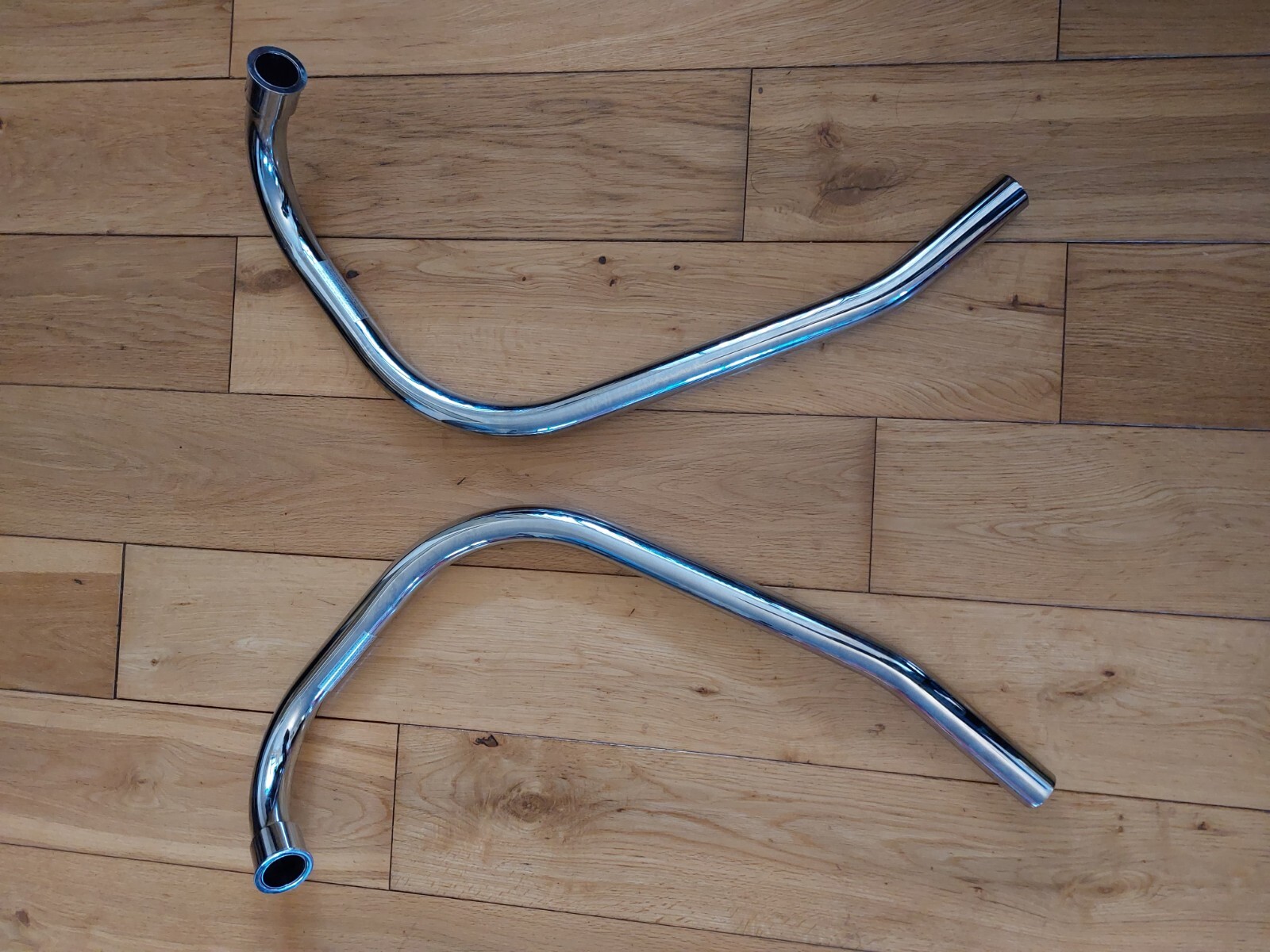 Wassell Pair Exhaust Pipes - Norton Commando 1972-1973 OEM: 06-3376/75 ...