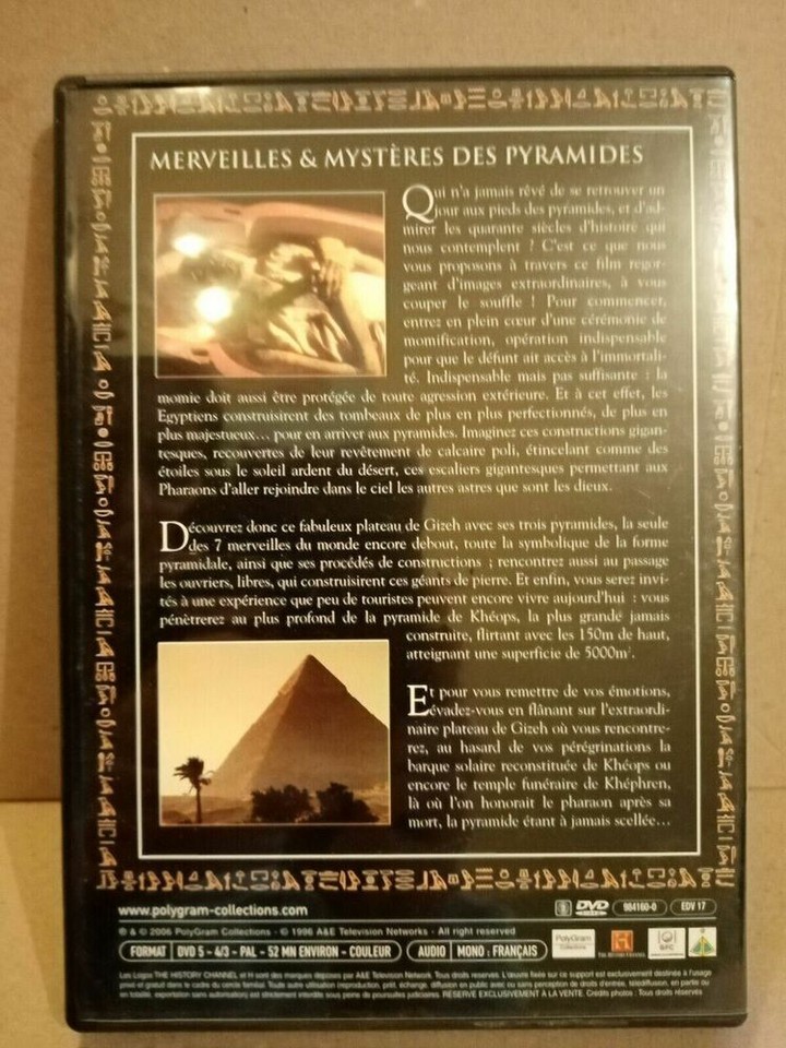 The Egypt Of The Pharaohs - Wonders And Mysteries Of The Pyramids / DVD ...