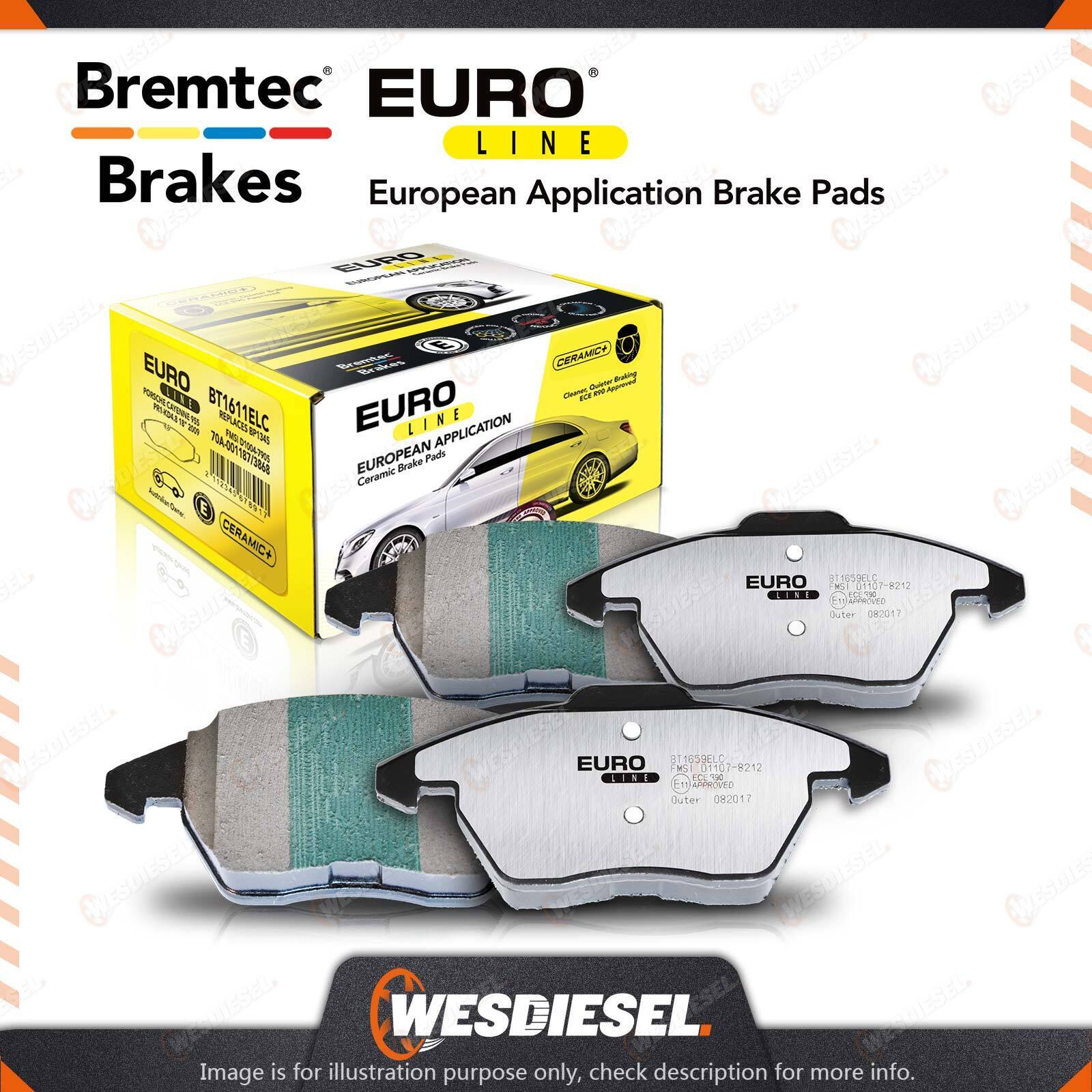4 x Bremtec Euro Line Ceramic Disc Brake Pads BT1795EL Refer Bendix ...