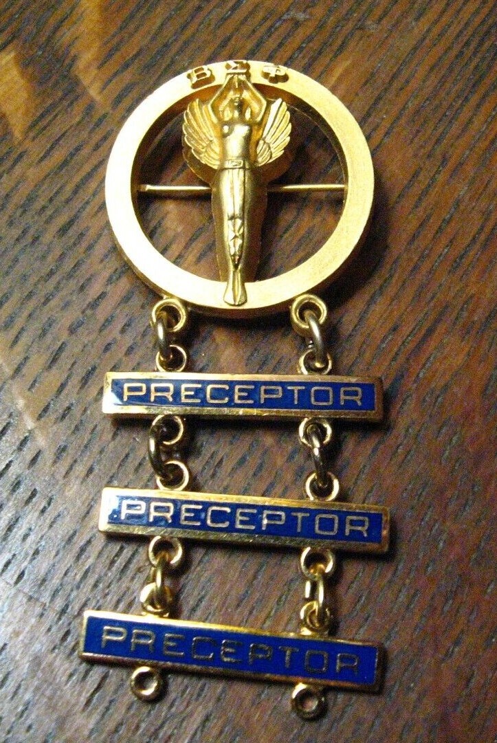 ΒΣΦ Beta Sigma Phi Vintage Lapel Pin - Sorority Officer Member ...