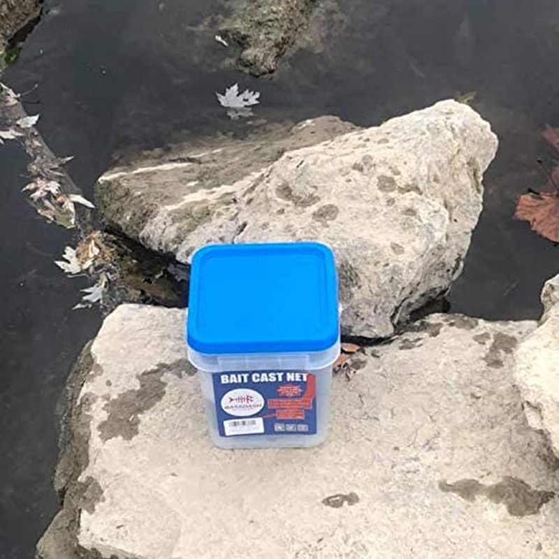 American Saltwater Fishing Cast Net 3/8 1/4-Inch Mesh 4Ft 6Ft 8Ft ...