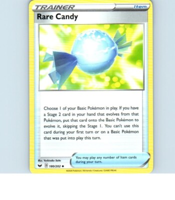 2020 Trainer Rare Candy 180/202 Pokemon Card | eBay