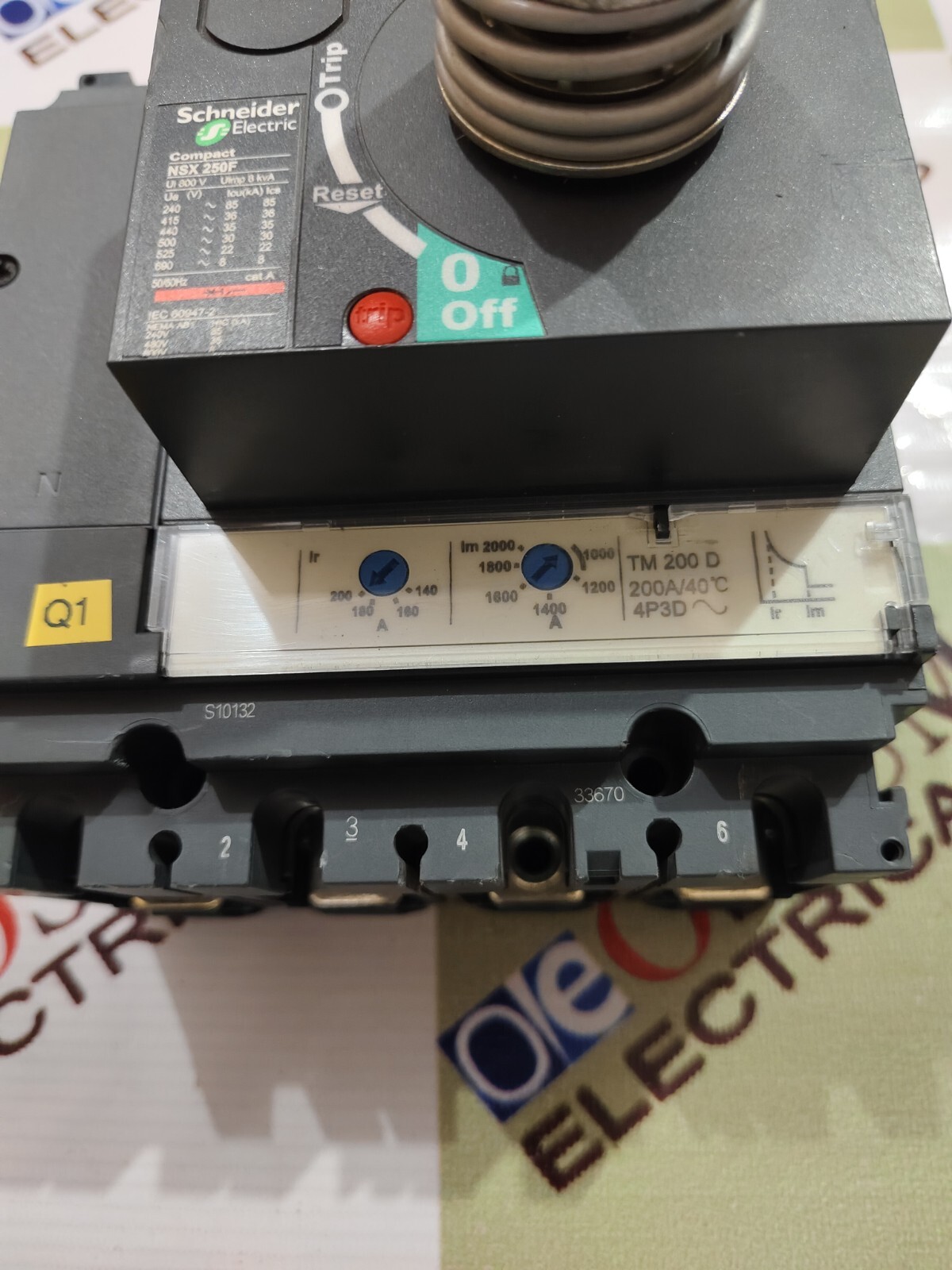 SCHNEIDER ELECTRIC NSX250F CIRCUIT BREAKER 200A 440V 36KA FAST SHIPPING ...