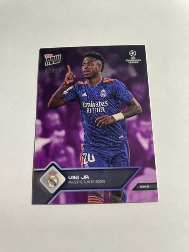 Topps Now - Vini Jr /99 parallel card #146 - Real Madrid - Majestic run ...