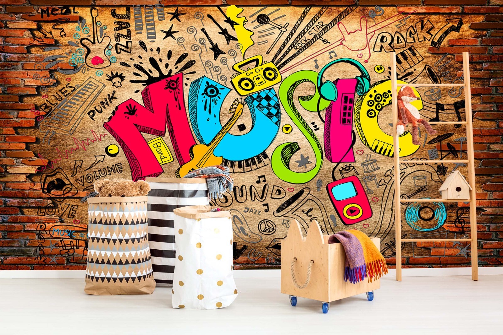 3D Music Wall 11272 Wallpaper Mural Wall Print Wall Wallpaper Murals US ...