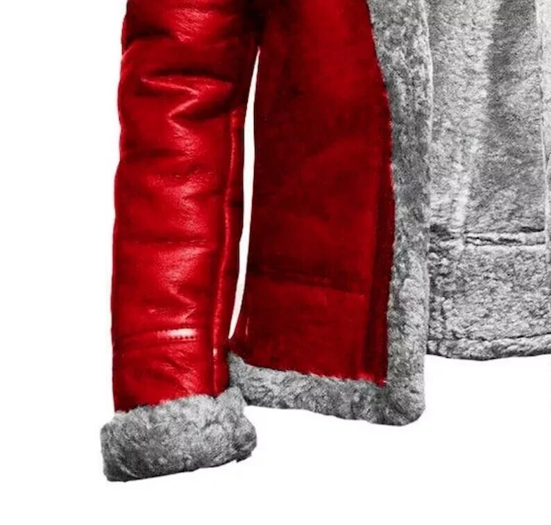 Red A2 Exquisite Coat Santa claus Chirstmas Fashion Leather Santa ...
