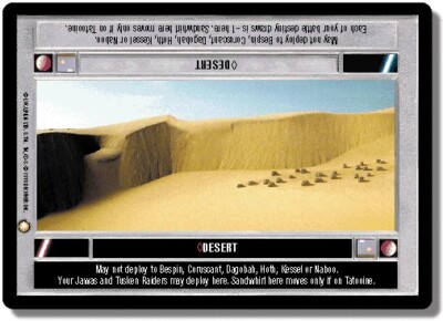 SWCCG: Desert - Darkside [Ungraded] Special Edition Star Wars CCG ...